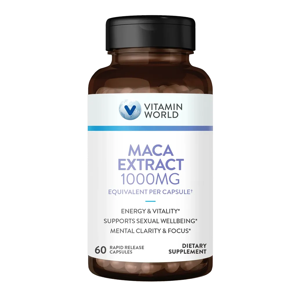 Maca Extract 1000mg | Vitamin World | Capsule | 60ct