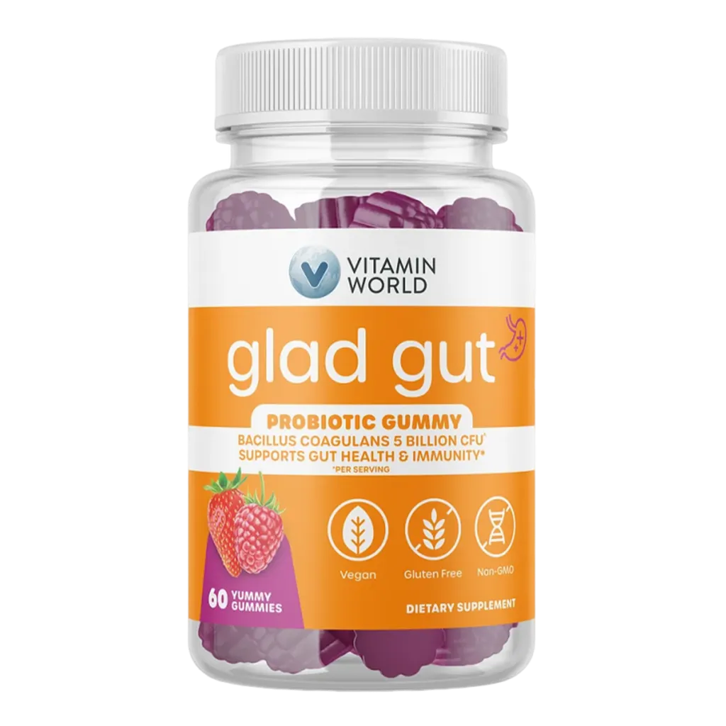 glad gut Probiotic | Vitamin World | Gummy | 60ct